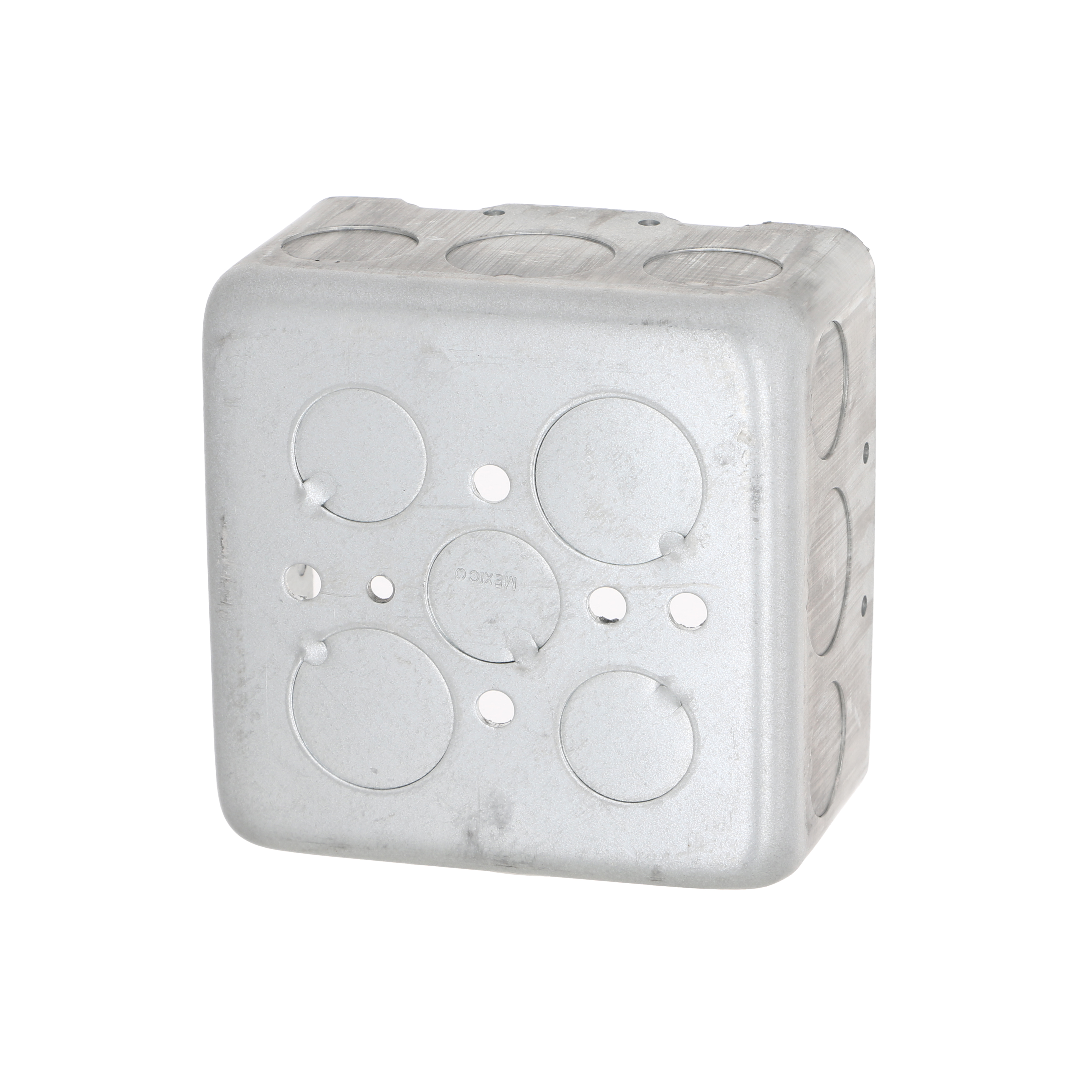4 in. Square Box, 2-Device Switch Box, Drawn, 2-1/8 in. Deep 4 in. Square Box, 2-Device Switch Box, Drawn, 2-1/8 in. Deep