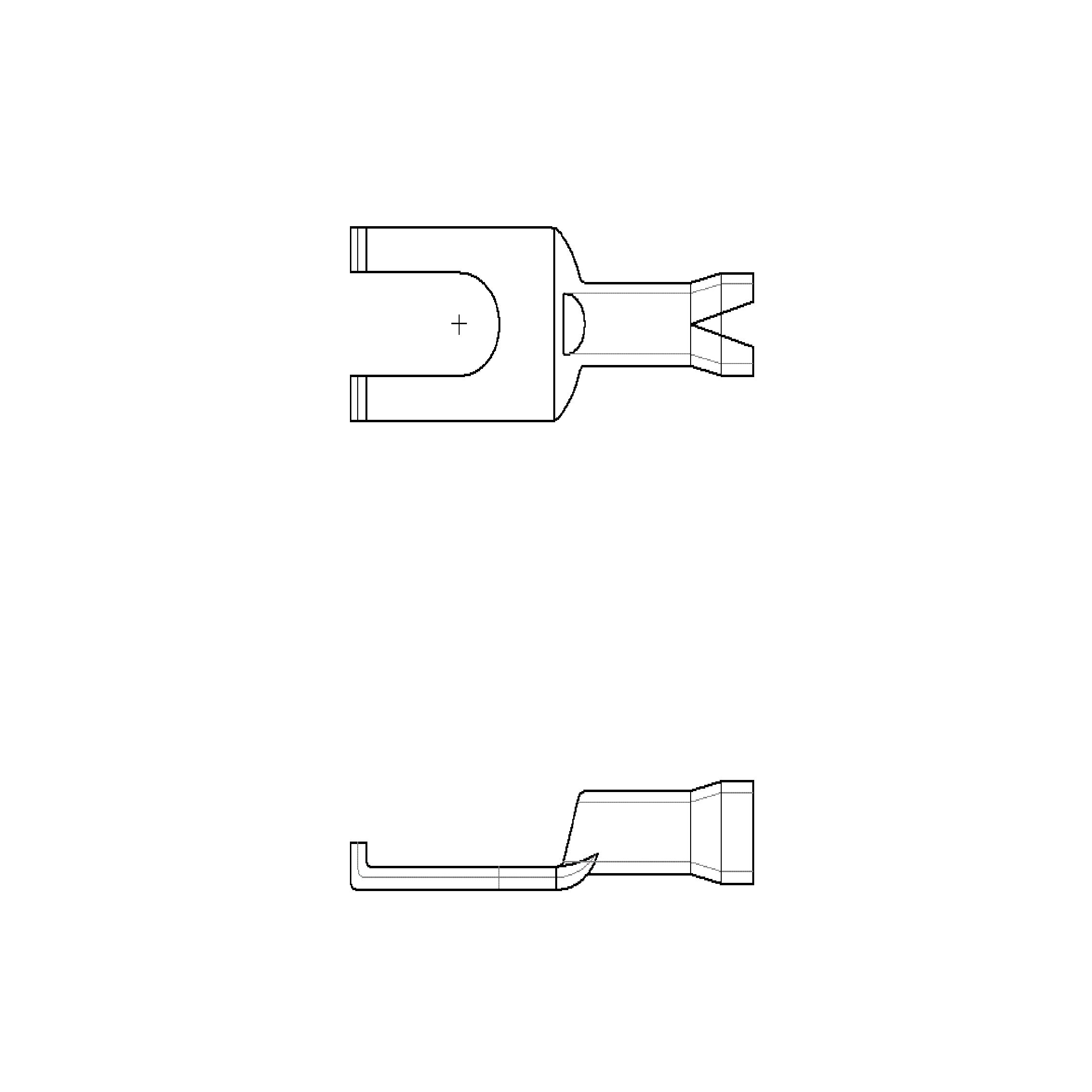 YAV14Z6BOX, Uninsulated Flanged Fork Terminal For 16 - 14 AWG ...