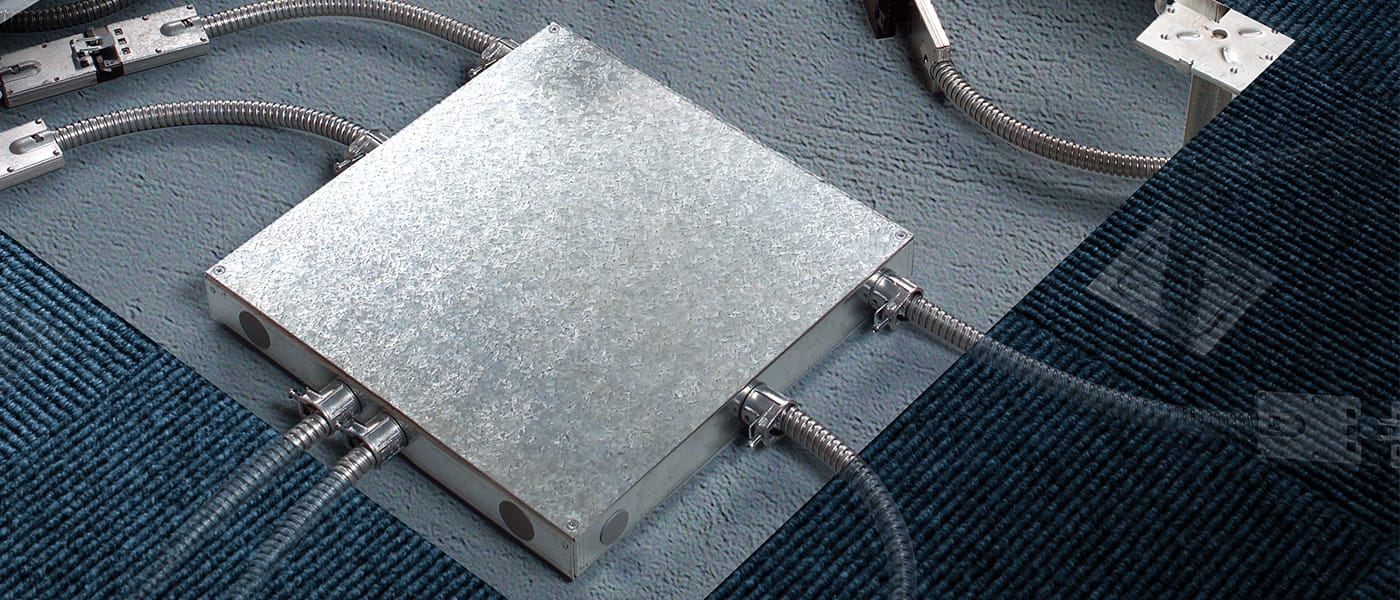 Pre-wired Floor Outlet and Wiremold Floor Box Configurations | Hubbell ...