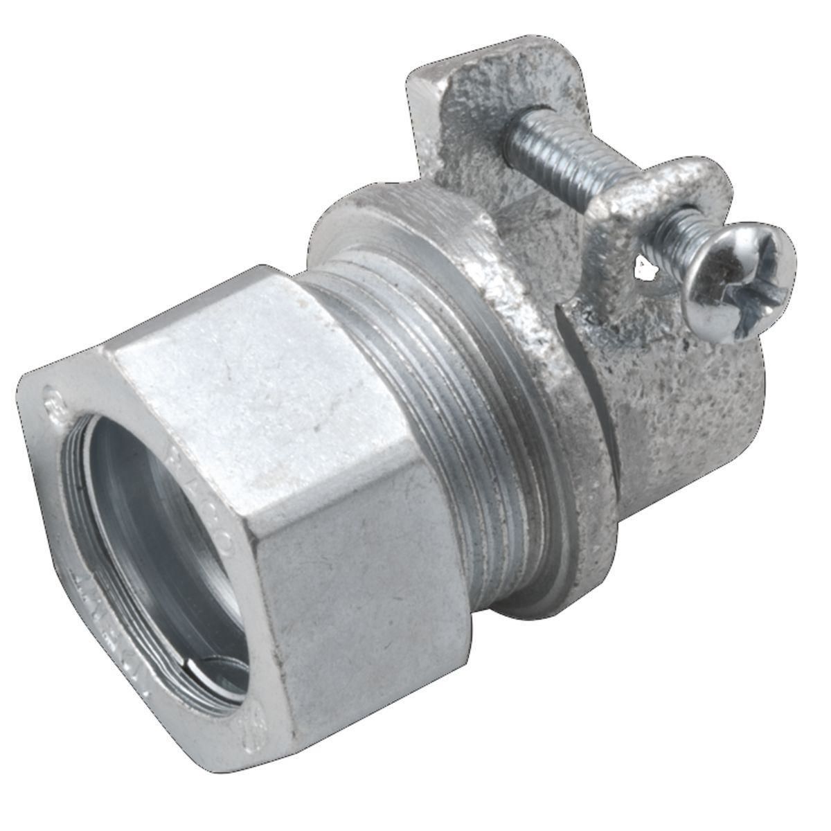 1 2 In Flex To 1 2 In EMT Squeeze Compression Coupling 1942 8 Hubbell