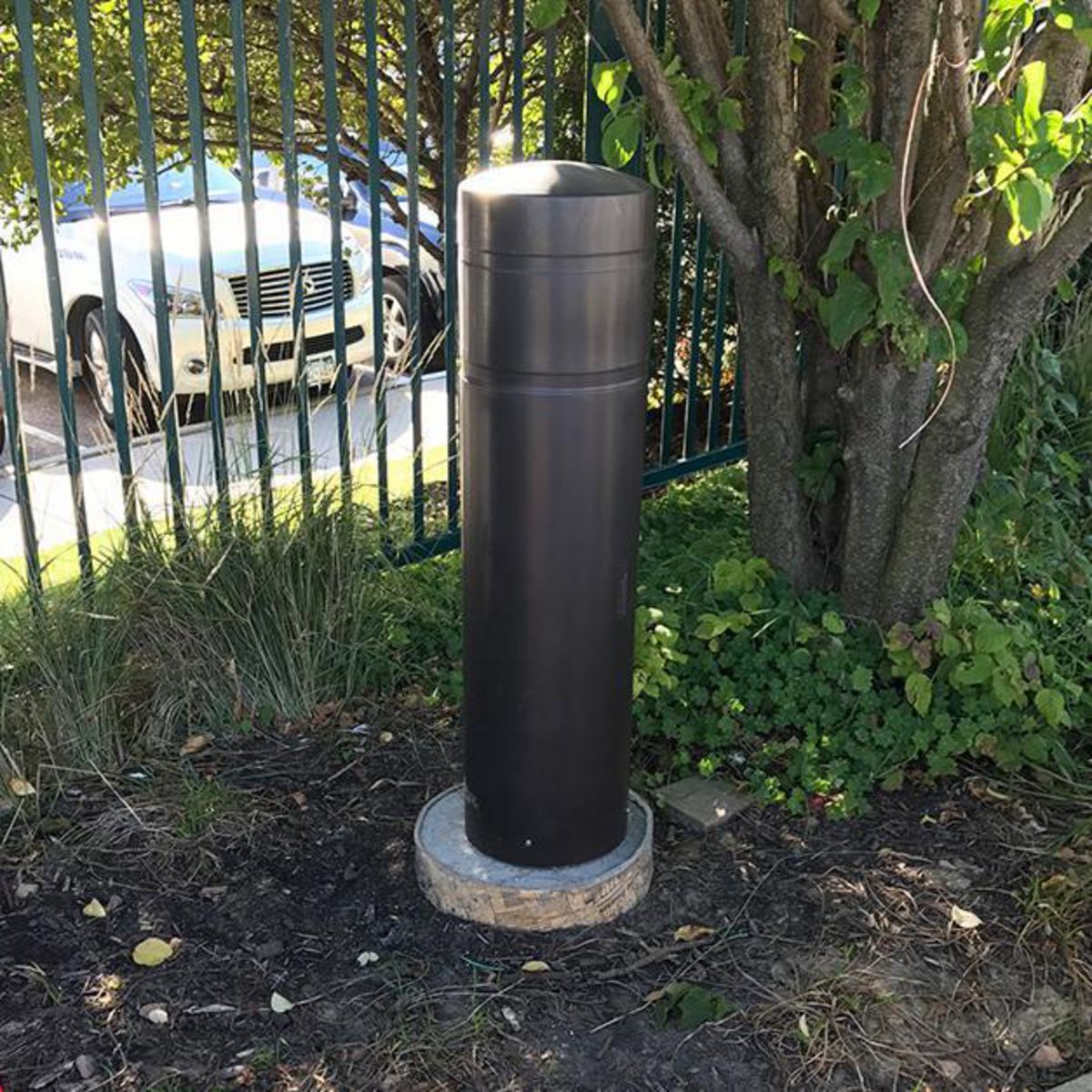 46" x 11" Standard Brown Bollard | ATS-00592 | AccelTex Solutions