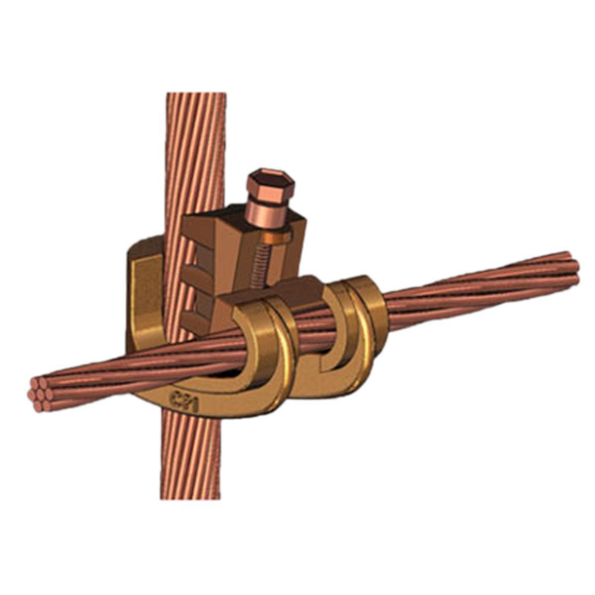 900202, Ground Grid Connector, 350 kcmil to 300 kcmil - 3/4" Rod OR 400 ...