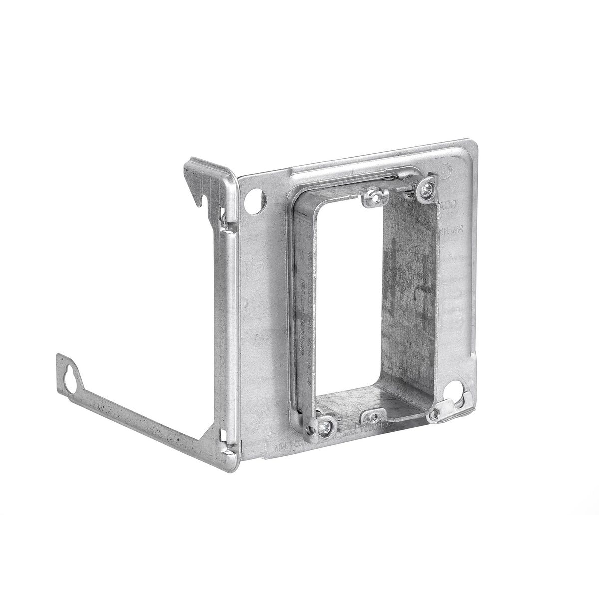 1-Gang hinged adjustable mud ring for 4" sq. boxes | 768HAMR | Raco