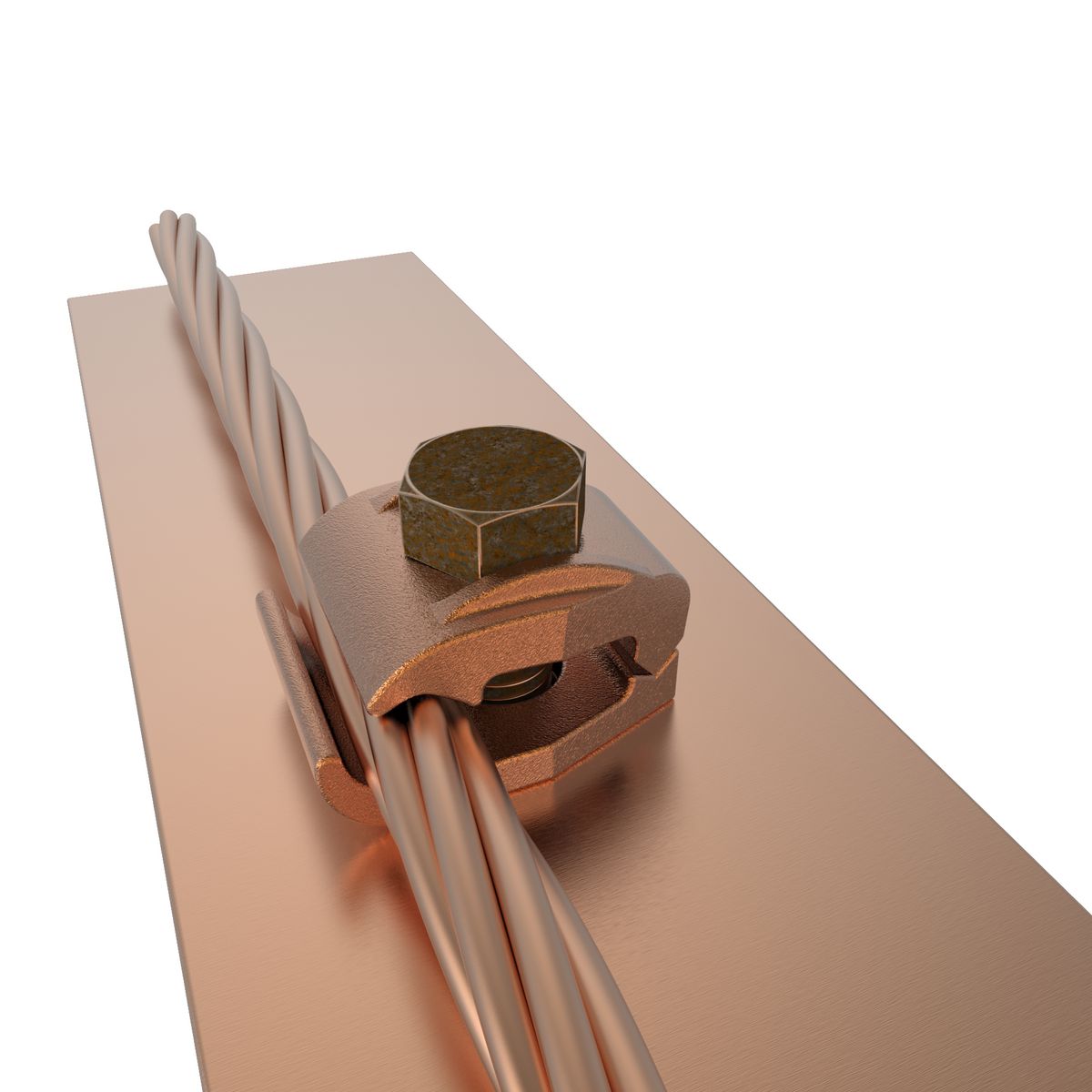 GB26, Mechanical Grounding Connector, Cable to Bar | GB26 | Burndy