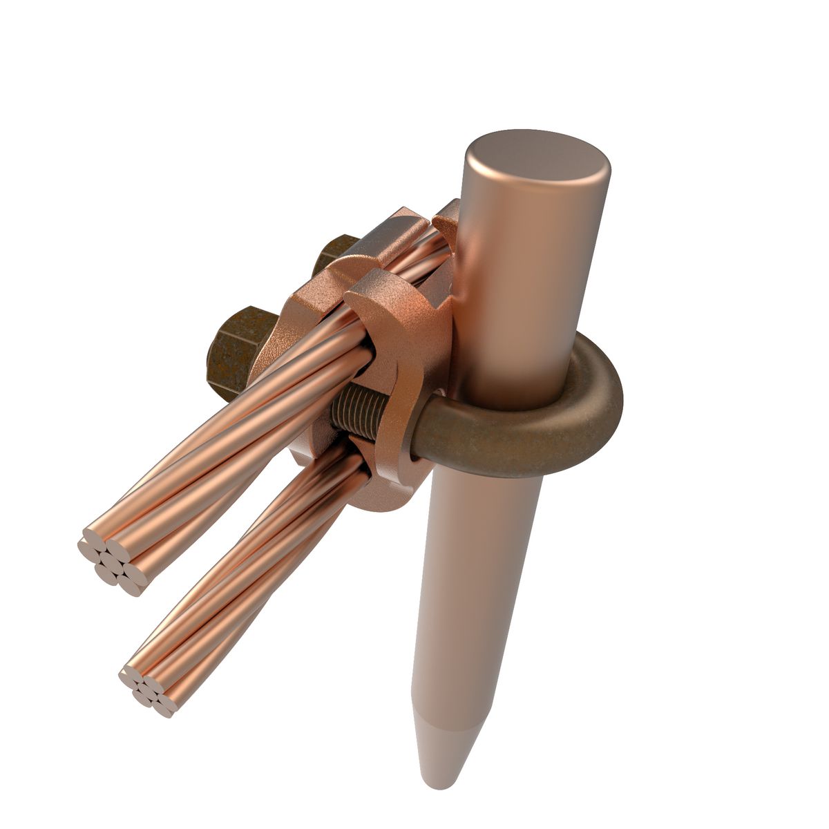 GP6426, Mechanical Grounding Connector, 2 Cables to Rod or Pipe ...