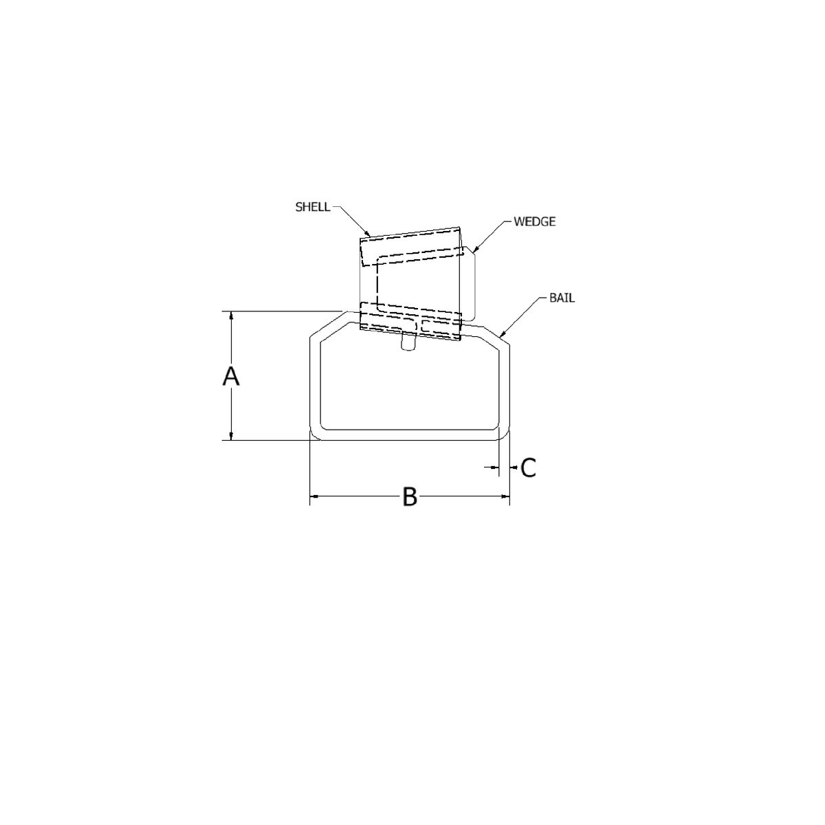 WSS1PB, WEJTAP Stirrup Connector, Booster Included | WSS1PB | Burndy