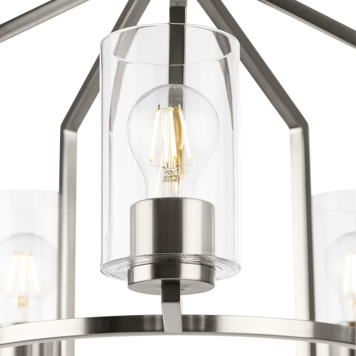 Goodwin Collection Five Light Brushed Nickel Modern Farmhouse