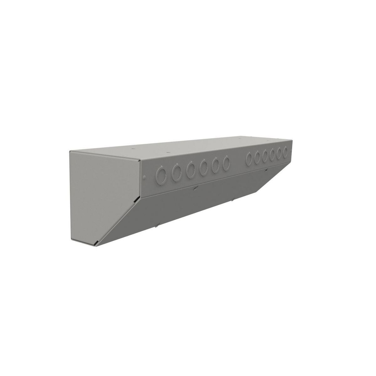 N1 Corner Trough, Screw-Cover Wireway 8X8X24 Carbon Steel - Gray ...
