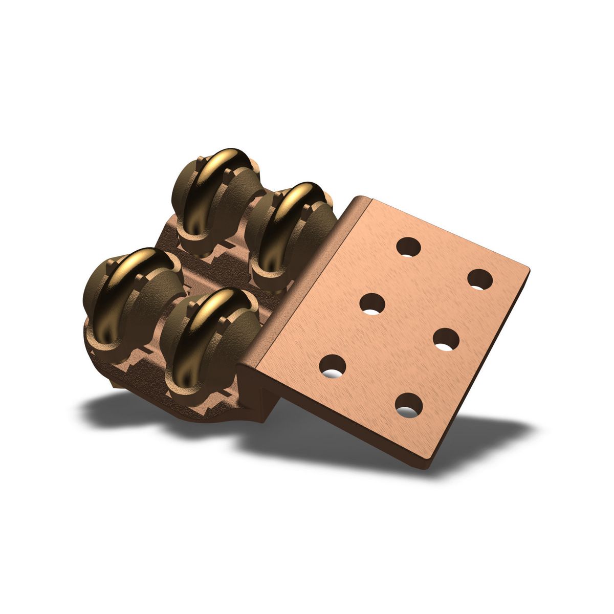 Substation - Copper V Type Terminal | VV2A444NTN | Burndy