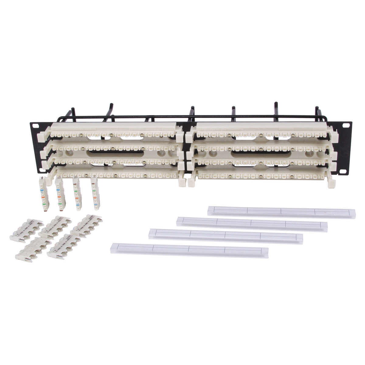 Rack Hardware, 6) 110 Rack Mount Kit, Cat 6, 128-pair, Without Troughs ...