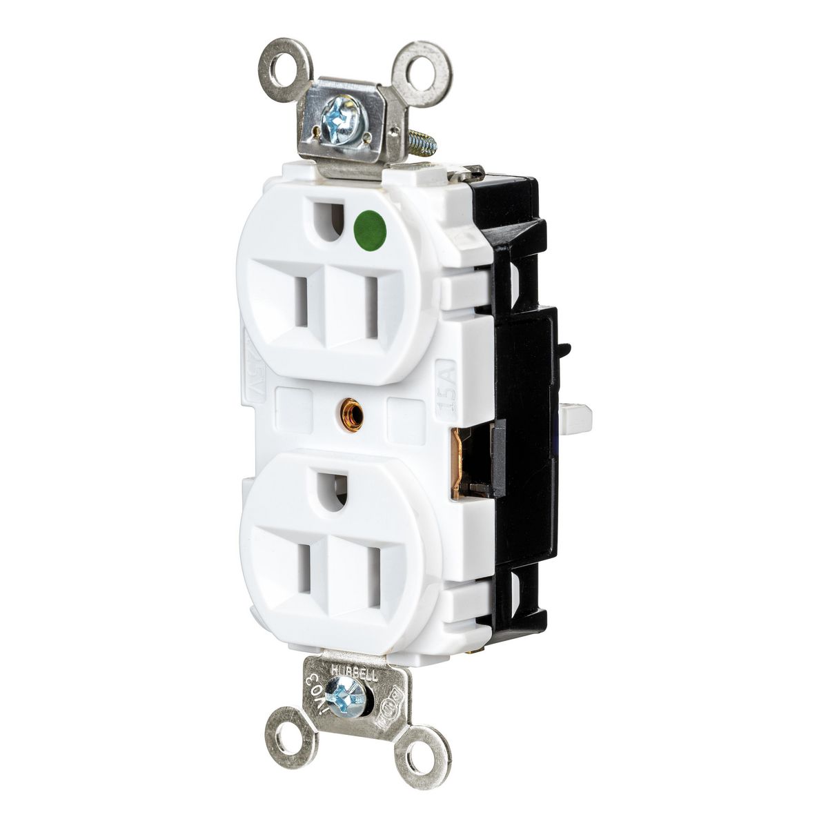EdgeConnect™, Duplex Receptacle, 15A 125V, 5-15R, Screwless Terminal ...