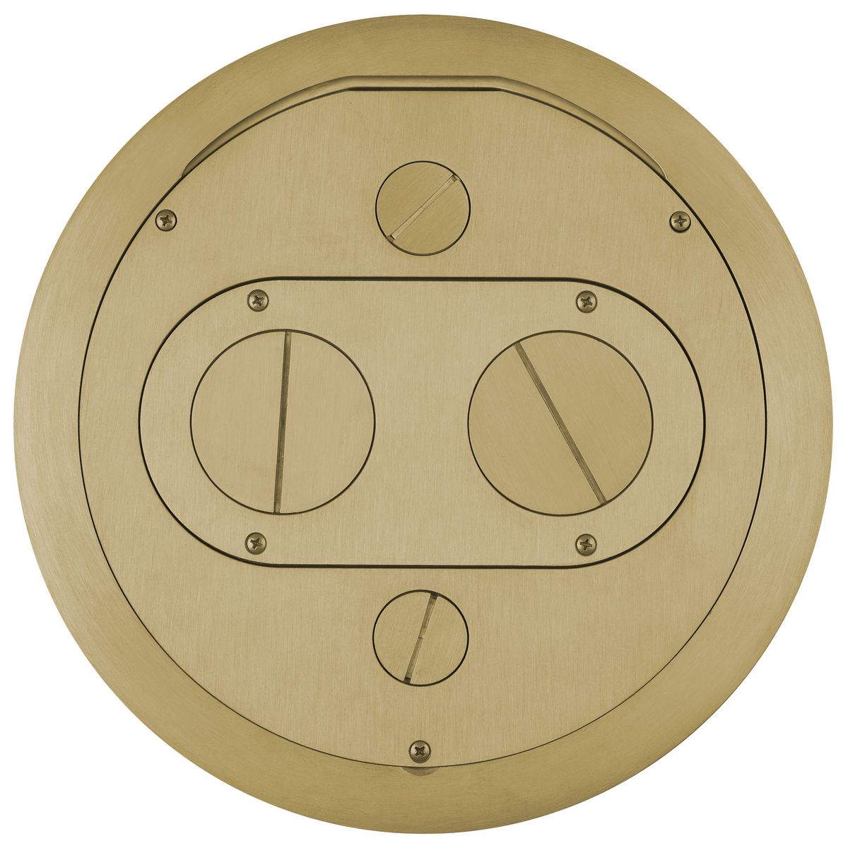 Recessed 10" Series, Furniture Feed Cover Assembly, Brushed Brass ...