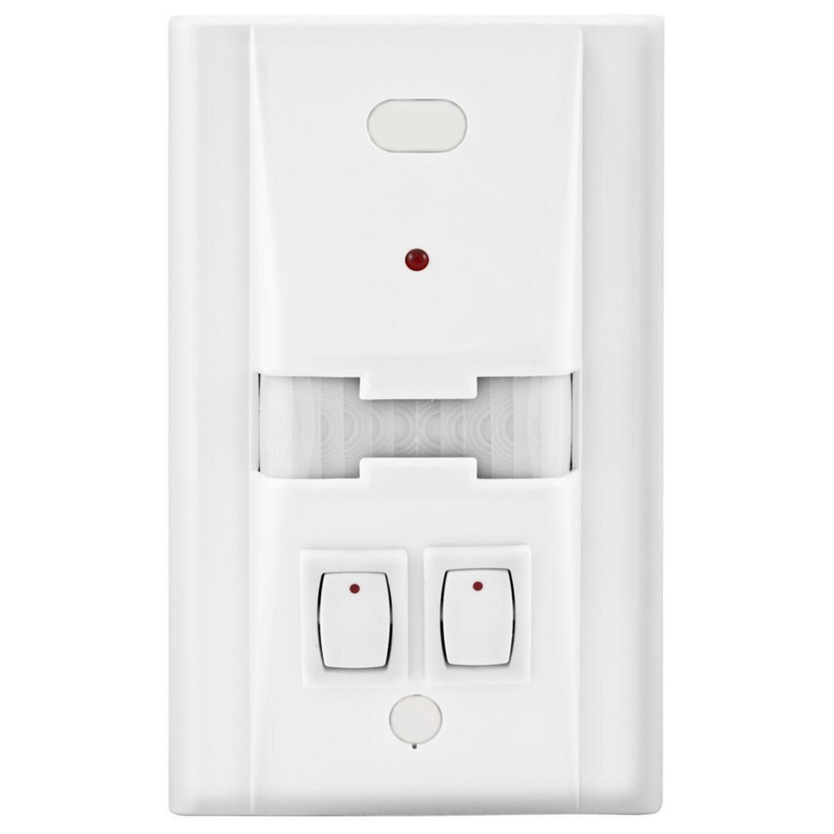 Hubbell WS1277W2 Passive Infrared Wall Switch Occupancy Sensor, Double ...