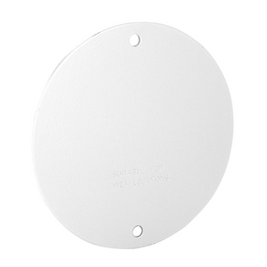 4 in. Round Blank Cover - Box Mount | 5374-1 | Hubbell