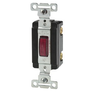 Switches and Lighting Controls, Pilot Unit, 120V AC, Red | 48071R | Hubbell