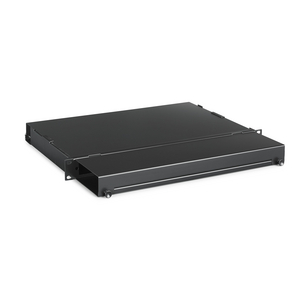 Fiber Optic Rack Mount Tray, 1 Rack Unit with Cover, 4 H4 Panel ...