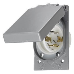 Locking Devices, Twist-Lock®, Industrial, Flanged Inlet, 30A 125/250V ...