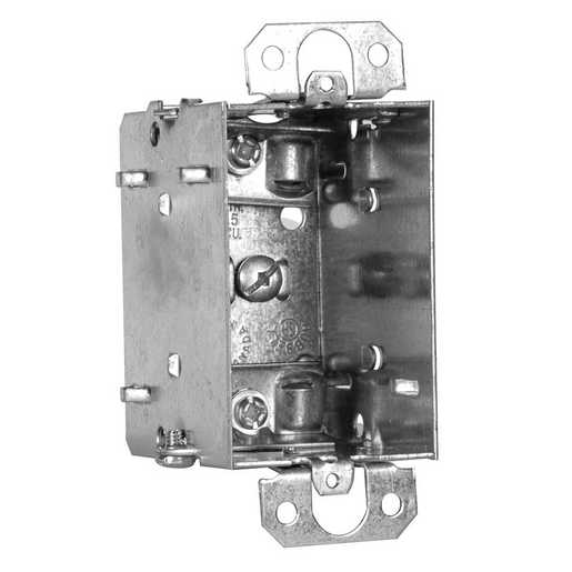 Single Gang Device Box, Gangable, 2-1/2 In. Deep, 12.5 Cu. In., With ...