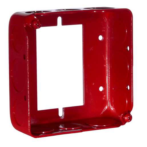 4 in. Square Extension Ring, Drawn, 1-1/2 in. Deep, Eight 1/2 in. and ...