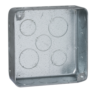 4 in. Square Plenum Box, Drawn, 1-1/2 in. Deep, Eleven 1/2 and Five 3/4 ...