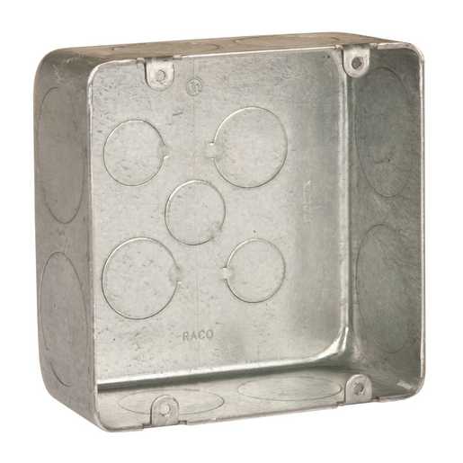 4-11/16 in. Plenum Box, 2-1/8 in. Deep, Three 1/2 in., Two 3/4 in ...