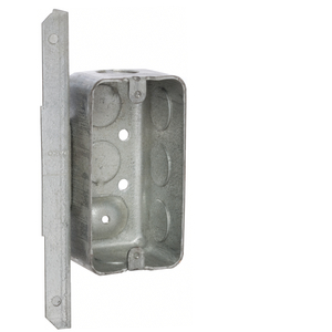 4 in. x 2 in. Handy Box, Drawn, 1-7/8 in. Deep, Seven 1/2 in. KO's ...