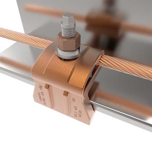 GCS34HEX, CONSTRICTOR Mechanical Ground Connector to Steel | GCS34HEX | Burndy