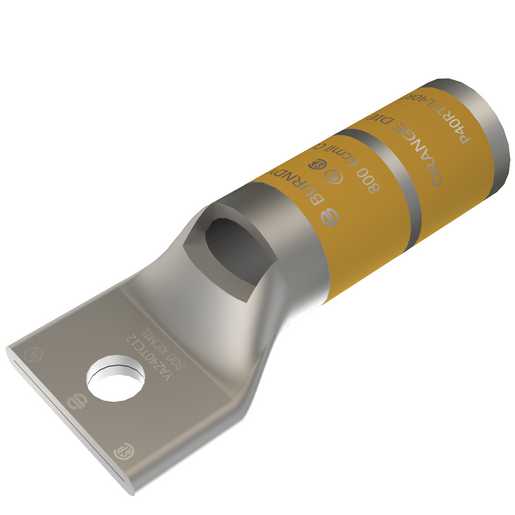 YAZ40TC12, Compression Terminal, 800 kcmil Cu, 1-Hole, 1/2" Stud, Long ...