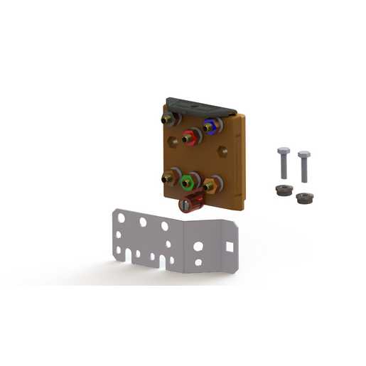 Isolation switch color nuts PED bracket | EM-9125-OR-CI-PB | Hubbell ...
