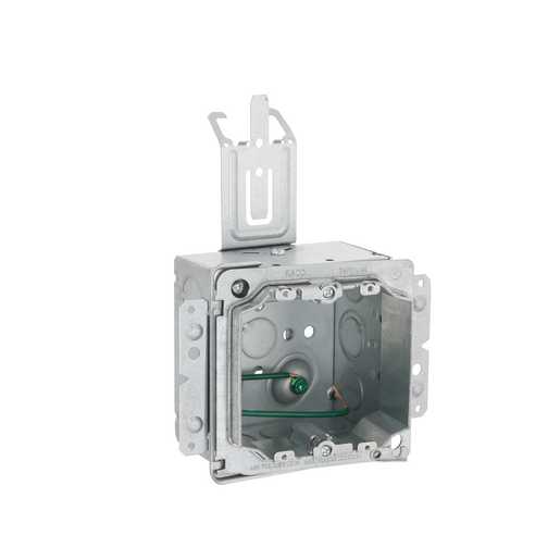 252MSCM + 818HAMR/ 2G Hinged Adjustable Mud Ring/M Bracket | FW4.7 | Raco