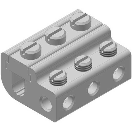 GPT3-500 Lay in Lug Gutter Tap Aluminum Mechanical | GPT3-500 | Hubbell