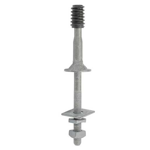 CROSSARM INSULATOR PIN with 1in NYLON THREAD, 6in SHAFT LENGTH, 5/8in x ...