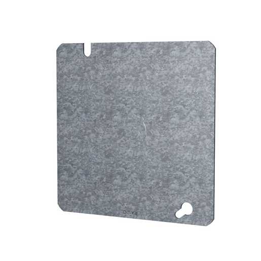 4-11/16 in. Square Cover, Flat, 1/2 in. KO Centered | 833 | Raco