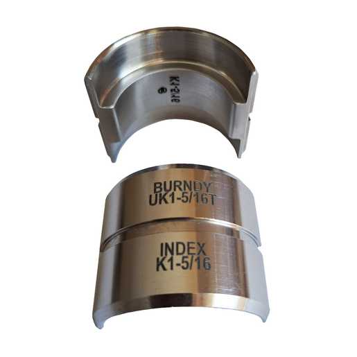 Stainless Steel Circular Non Butting Twin U Die, Index K1-5/16 ...