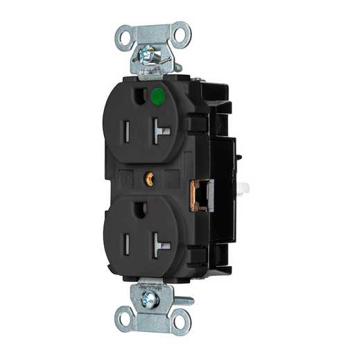 EdgeConnect™, Hubbell-Pro Receptacle, Tamper Resistant, 20A 125V, 5-20R ...