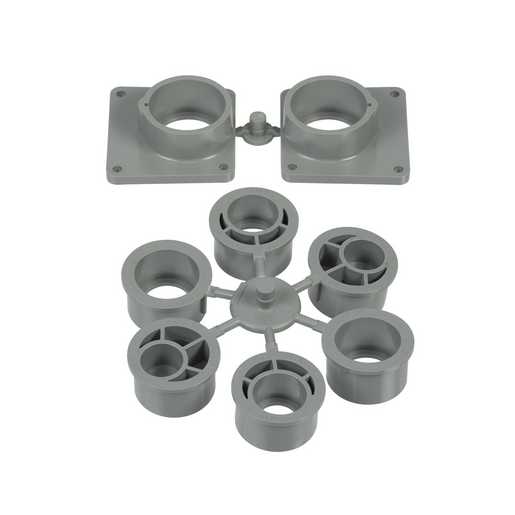 (2) 1-1/4" PVC Conduit Hubs, Includes PVC Conduit Reducing Adapters, 1/ ...