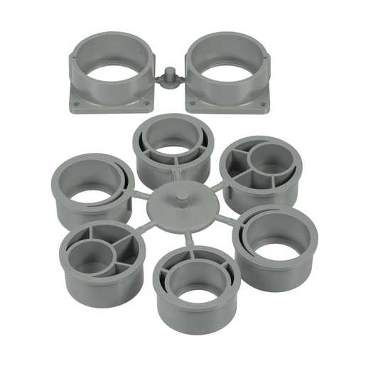 (2) 2" PVC Condut Hubs, Includes PVC Conduit Reducing Adapters, 1", 1-1 ...