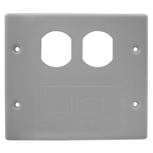 Metal Raceway, Plate, 2-Gang, Duplex/Blank, HBL4750 Series, Gray ...