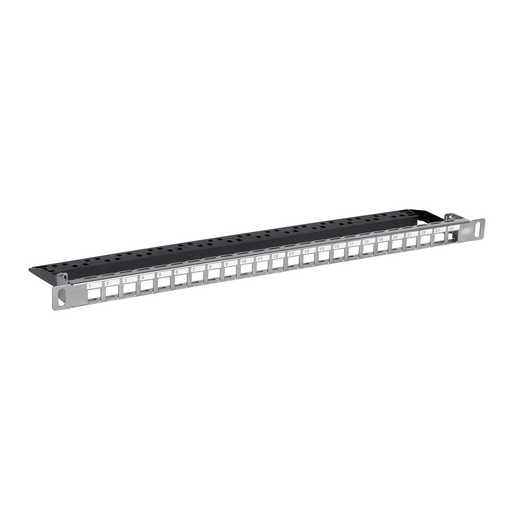 HDPJ Multimedia Jack Panels, Unloaded, 24 Port, 1/2 Rack Unit, Flat ...