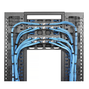 Horizontal Cable Management, M-Series, 2-Unit, 4" Extension, With Cover ...