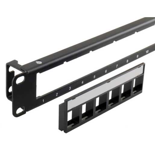 Patch Panel, Jack, Unloaded, 24-Port, 19" W X 1.75" High | HPJ24 | Hubbell