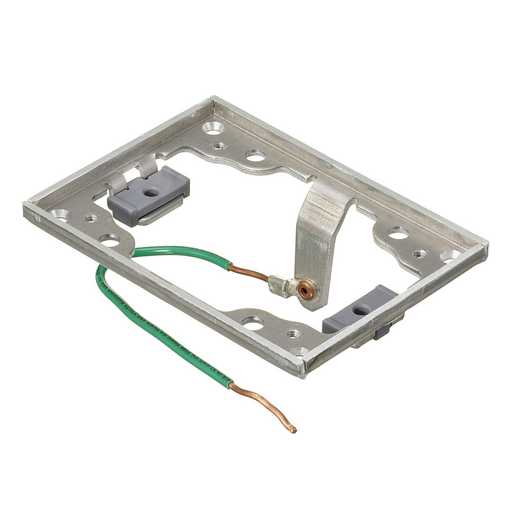 1-Gang Cover Flange With Ground Wire, Rectangular, Aluminum | SA5017GR ...