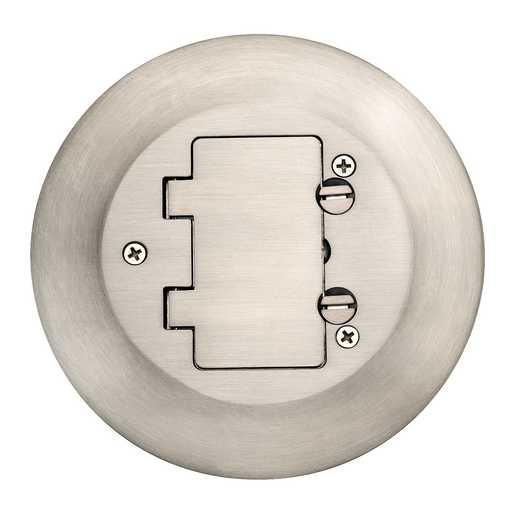 1-Gang One Piece Cover/Carpet Flange, Round, Style Line® Decorator Flap ...