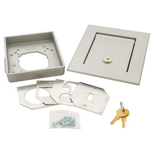 Weatherproof Cast Aluminum Lockable Cover | WP4600 | Hubbell Wiring ...