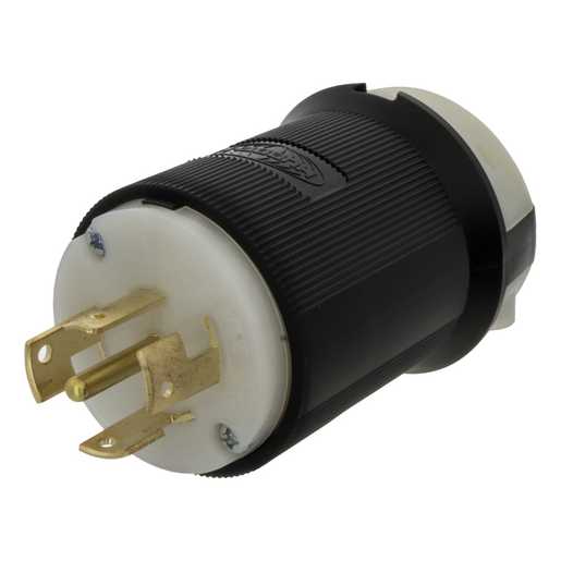 EdgeConnect™, Twist-Lock®, Industrial, Male Insulgrip® Plug, 20A 250V ...