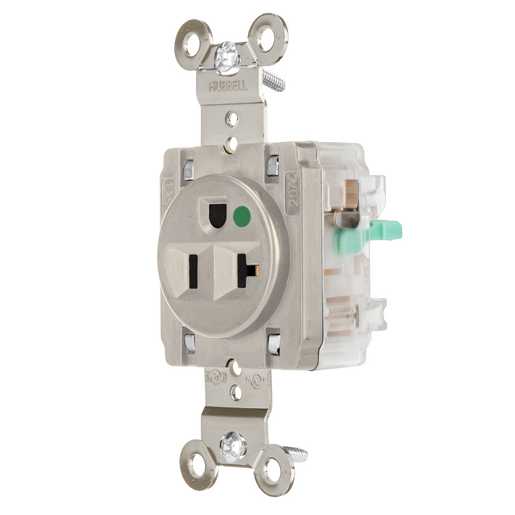 EdgeConnect™ Single Receptacle, 20A, 125V, Light Almond | HBL8310STLA ...