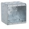 2-Gang Masonry Box, Nongangable, 3-1/2 in. Deep, Sixteen Concentric KO ...