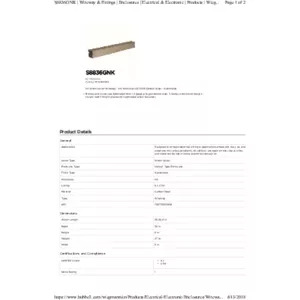 N1 Screw-Cover Wireway - No Knockouts 8X8X36 Carbon Steel N1 Screw-Cover Wireway - No Knockouts 8X8X36 Carbon Steel